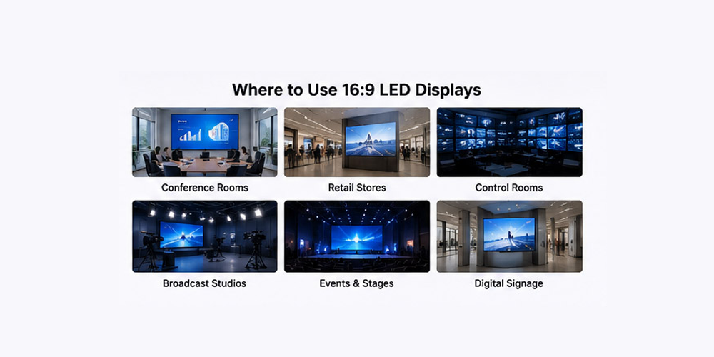 How to Choose the Best 16:9 Aspect Ratio LED Display